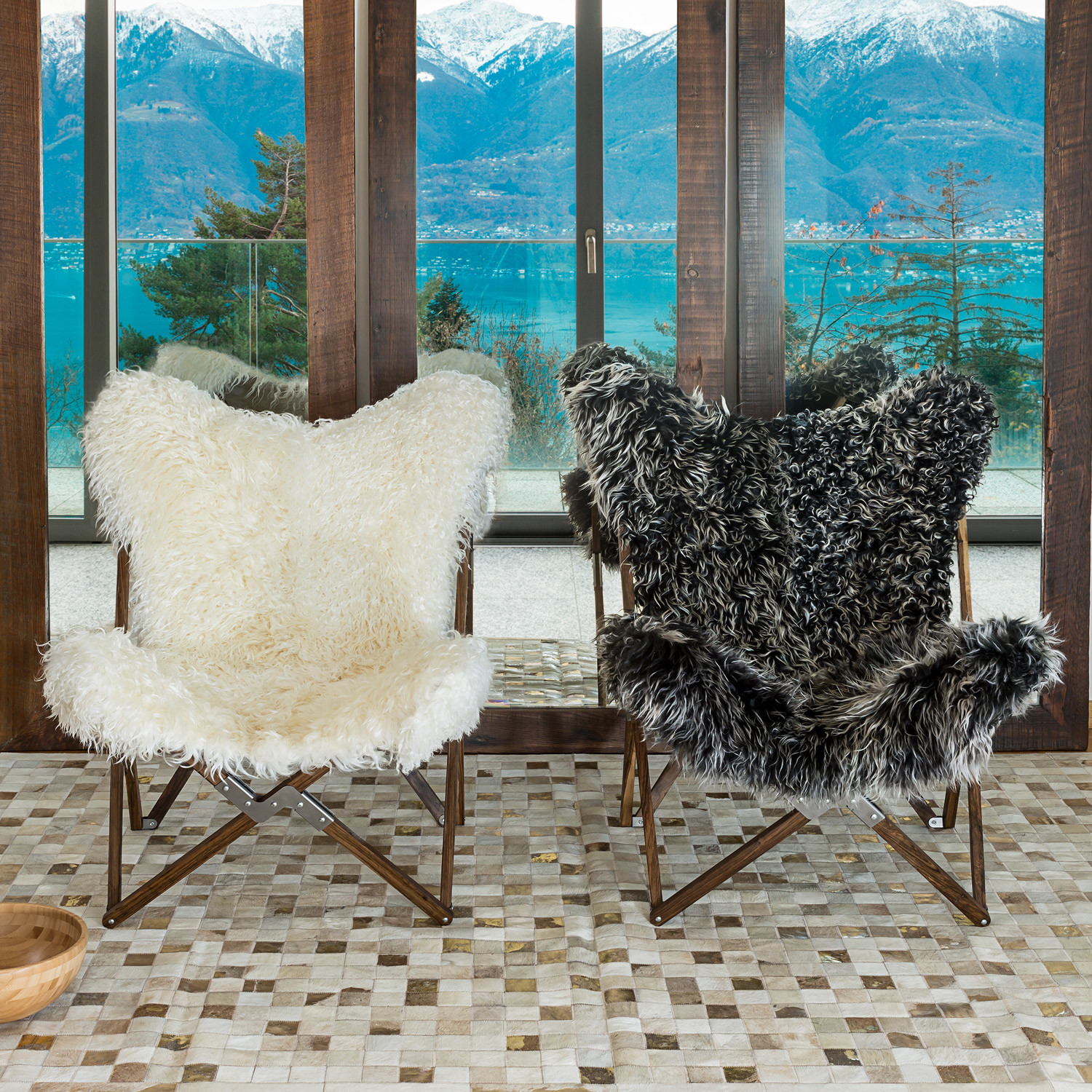Gallery Chair // Goat (Alabaster) - Cowhide Gallery - Touch of Modern