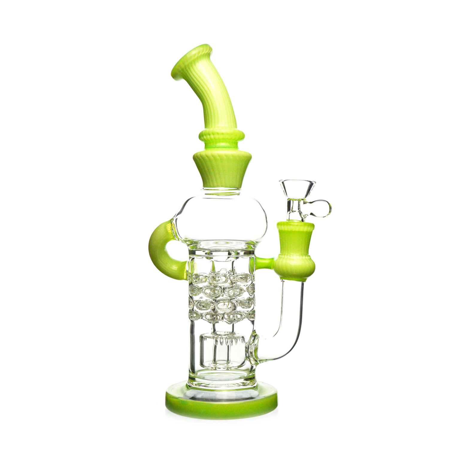 Spoke Recycler Water Pipe - Greenline - Touch of Modern