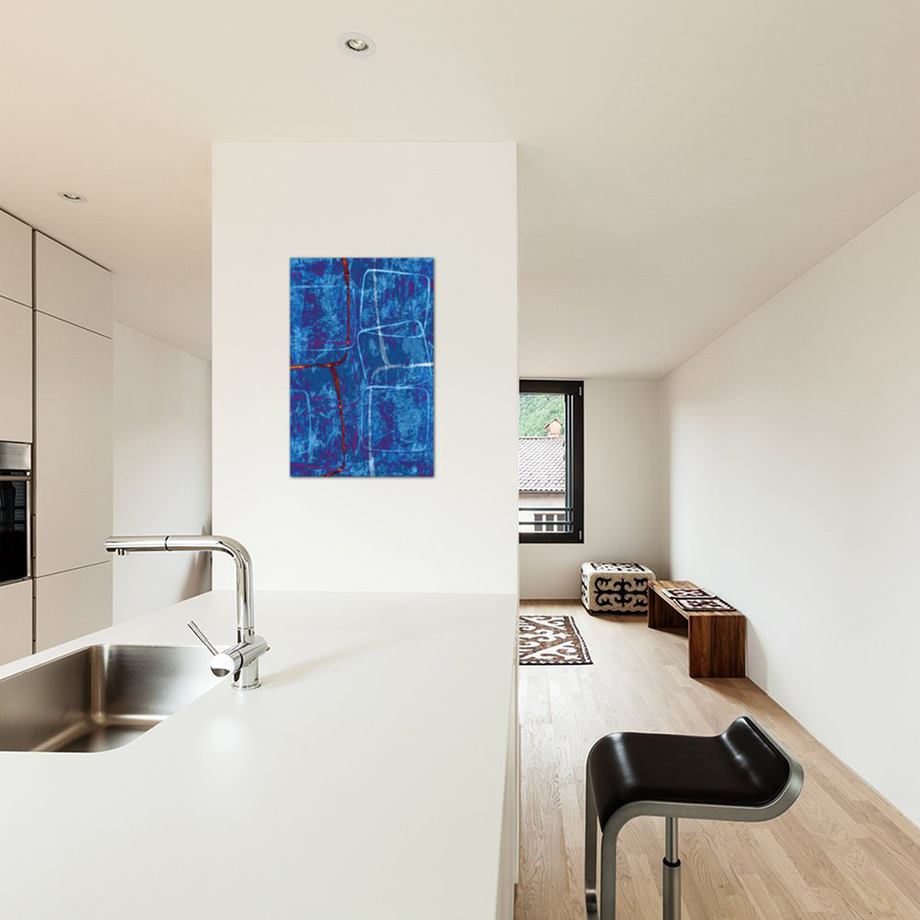 Abstract in Indigo - Dynamic Wall Art Inspired By Blue Tones - Touch of ...