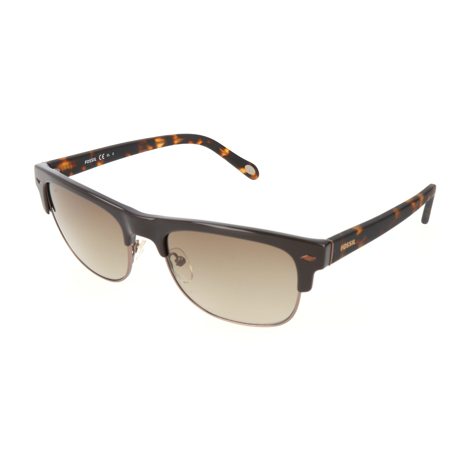 Brooks Sunglass Brown Havana Fossil Touch Of Modern