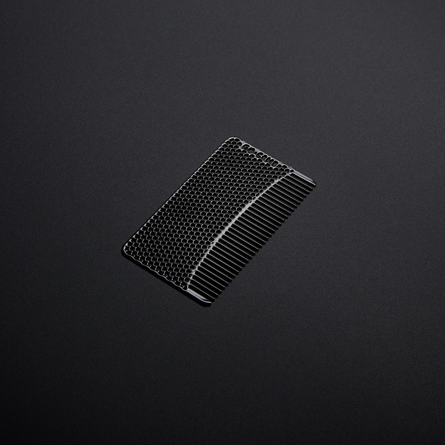 Fine Tooth Mesh Comb // Set of 2 (Matte Black) - Go Comb - Touch of Modern