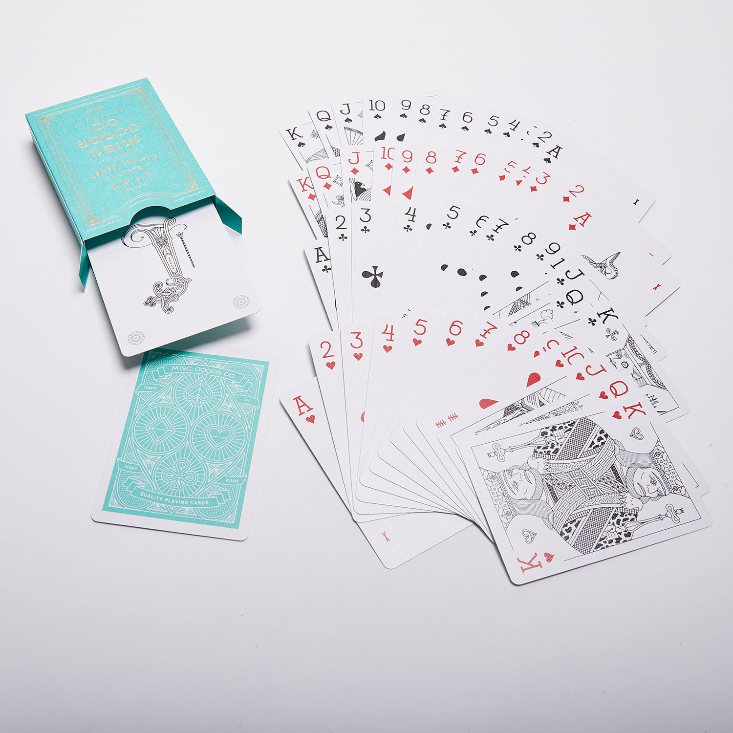 2nd Edition Deck of Playing Cards // Set of 2 (Green) - Misc. Goods Co ...