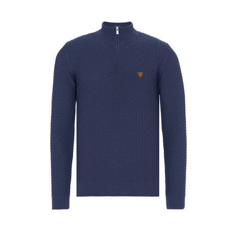 Half-Zip Jumper // Navy (3XL) - Jimmy Sanders - Touch of Modern