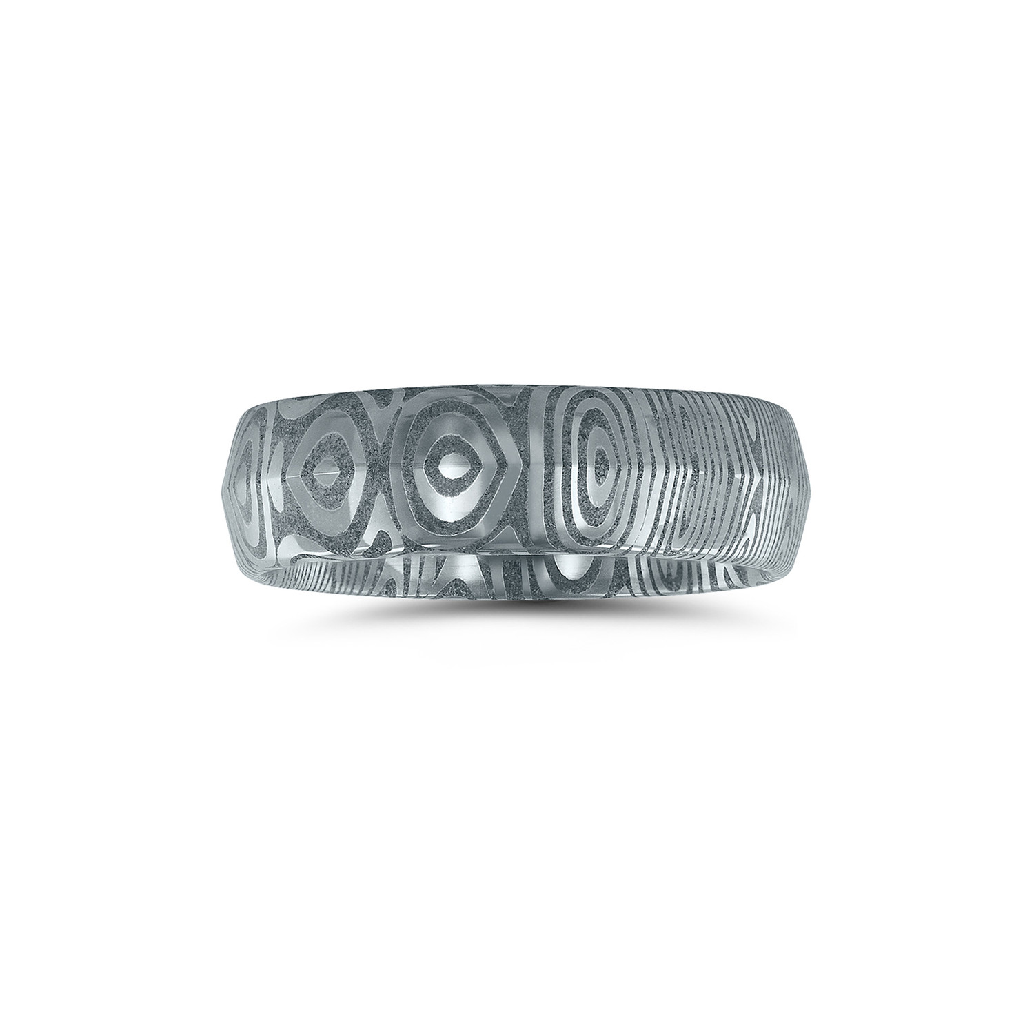 Alt. Fusion Damascus Steel Ring // Supernova (10) - Novell Design ...