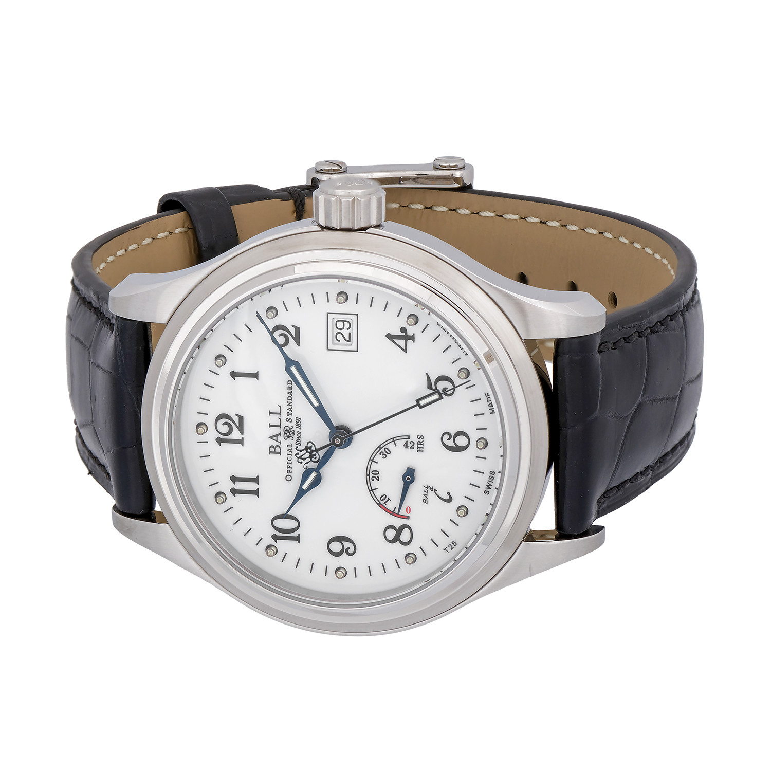 Ball Trainmaster Automatic // BC-000-NM1056D-L1J-WH - First-Rate ...