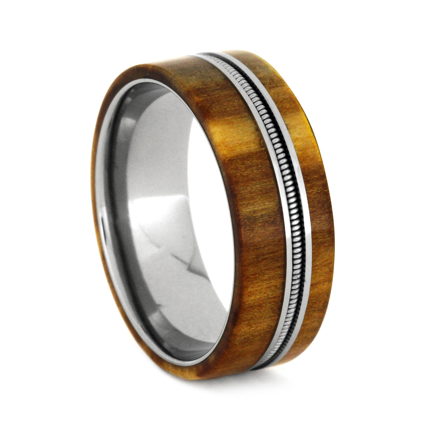 Guitar String Ring // Rowan Wood Band (Size 8) - Jewelry by Johan ...