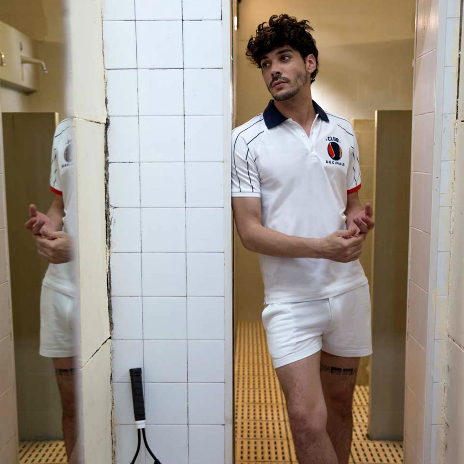 Ivan // White + Blue (S) - Decimals - Touch of Modern