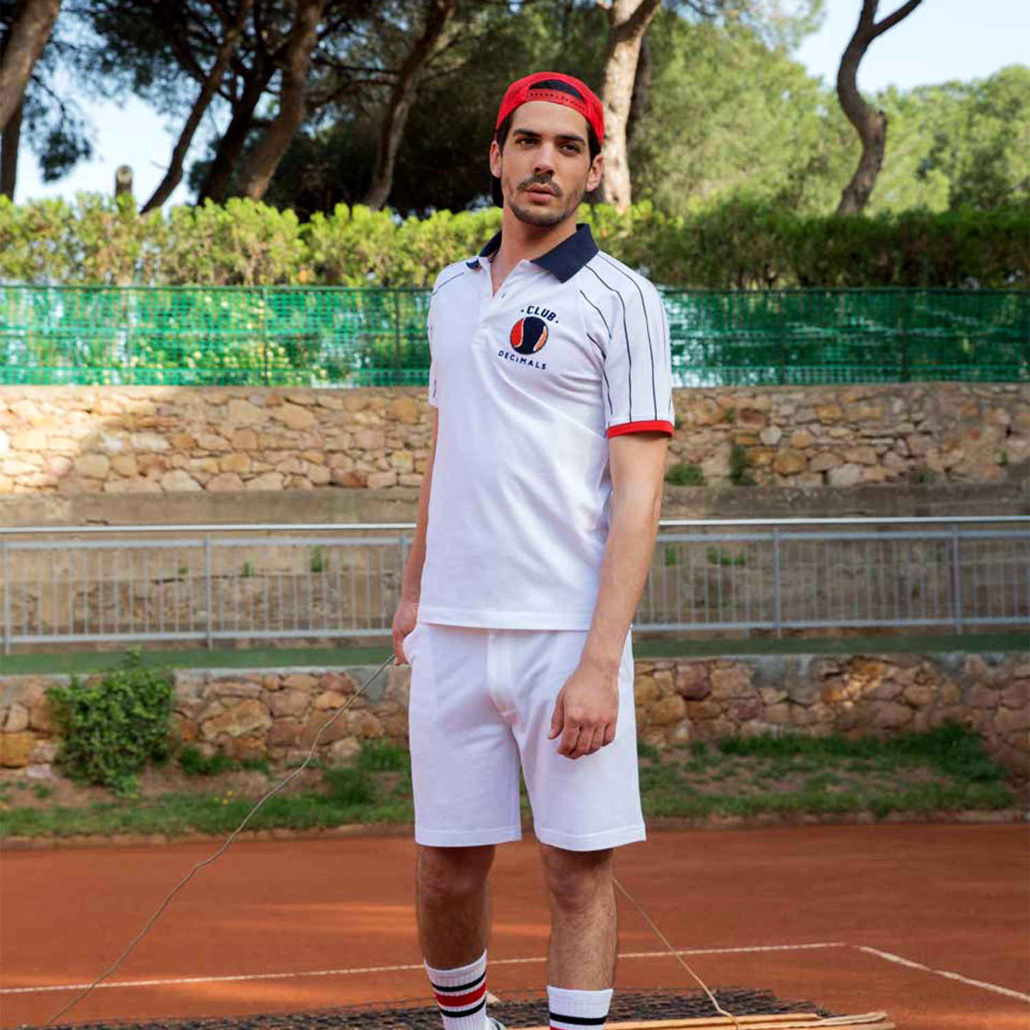 Ivan // White + Blue (S) - Decimals - Touch of Modern