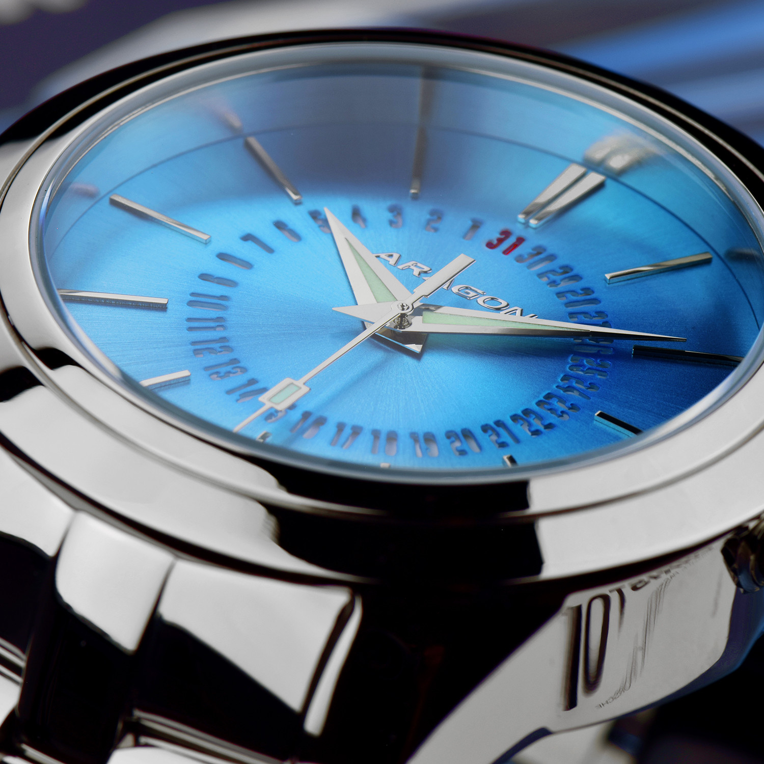 Aragon Radius Red Date Quartz // A127AQU - Aragon - Touch of Modern