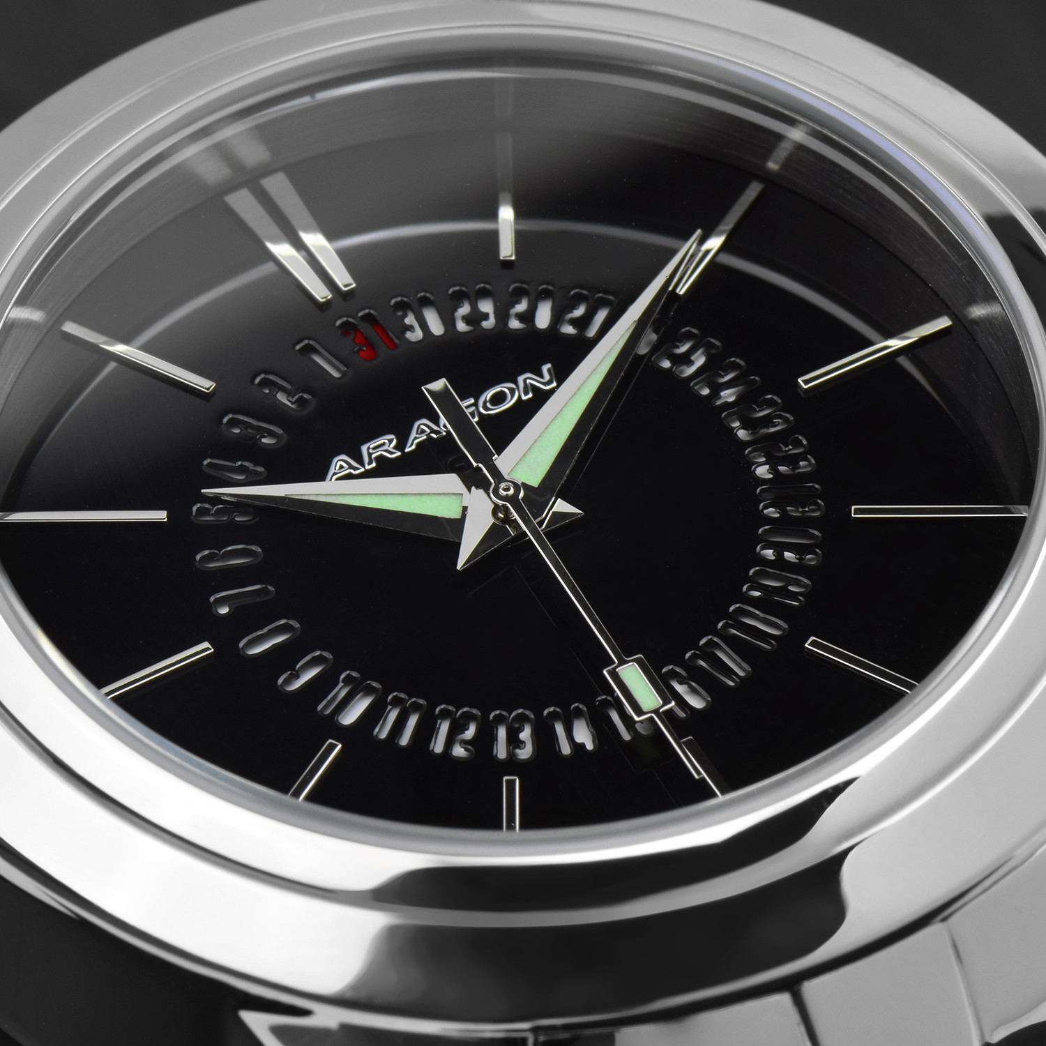 Aragon Radius Red Date Quartz // A127BLK - Aragon - Touch of Modern