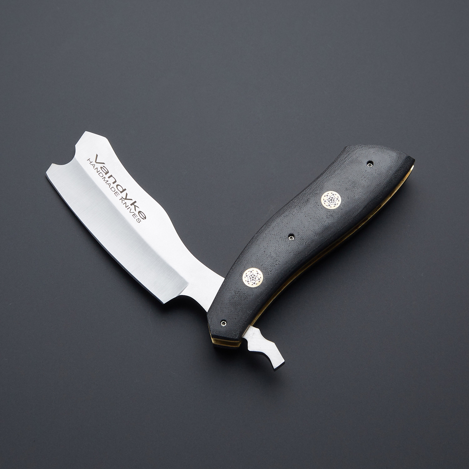 The Sideburns // D2 Large Micarta Folding Razor - Vandyke England ...