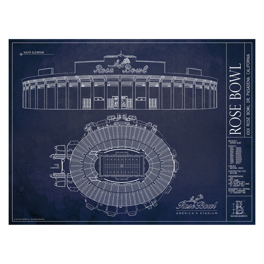 Ballpark Blueprints - Hand-rendered Stadium Wall Art - Touch of Modern