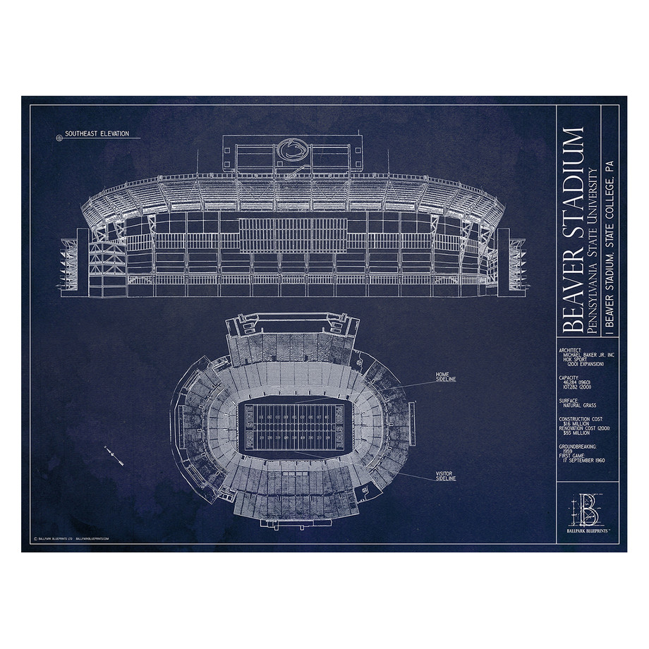Ballpark Blueprints - Hand-rendered Stadium Wall Art - Touch of Modern