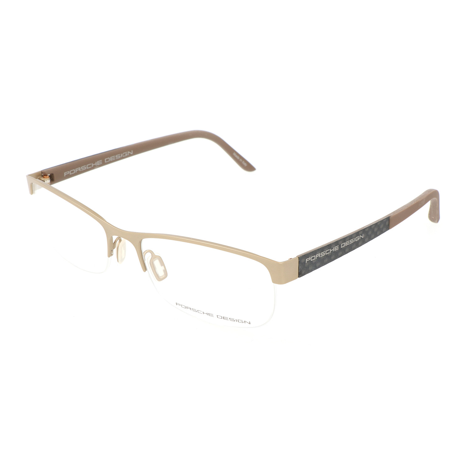 Porsche Design // P8242 Frames // Gold Mat + Light Brow - Porsche ...