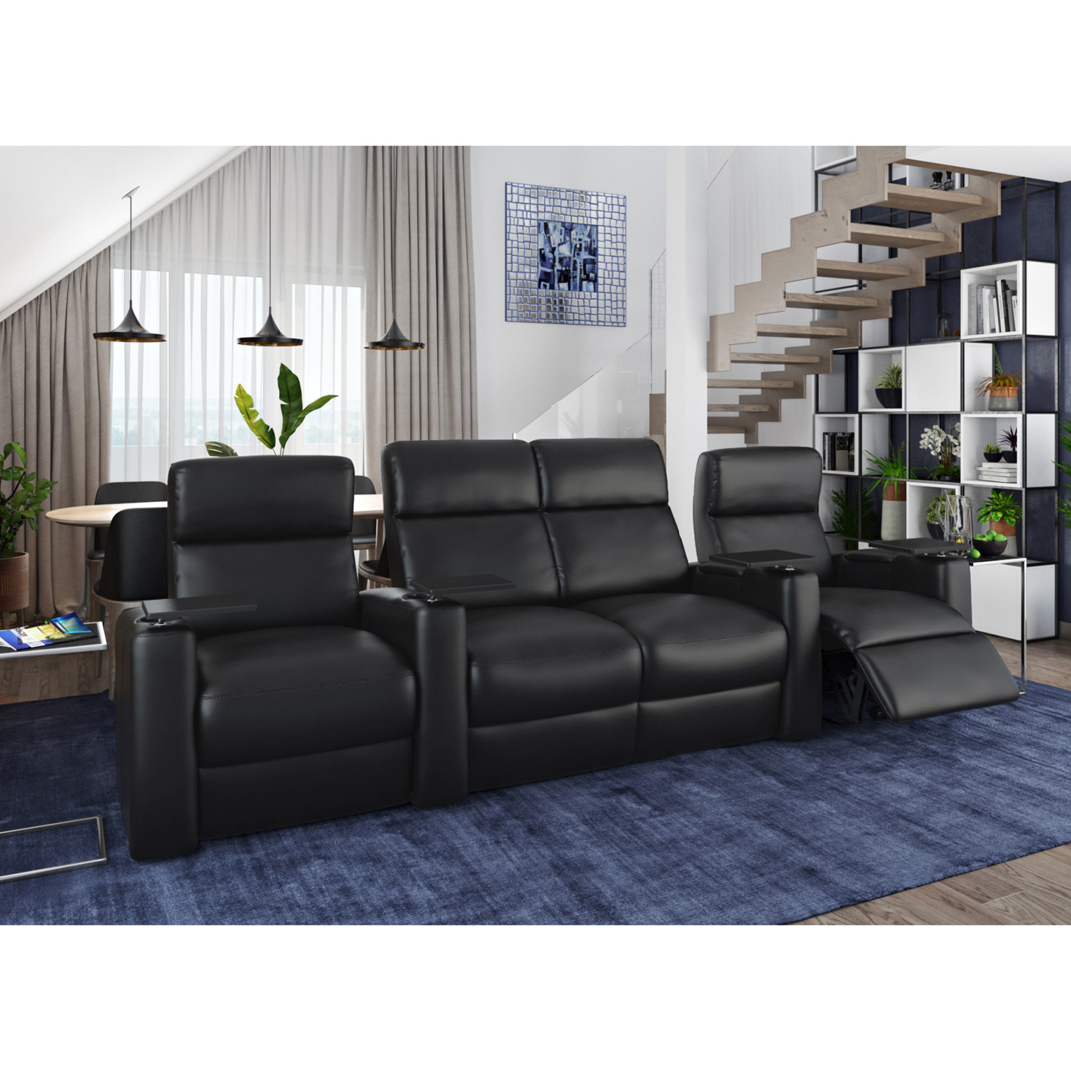 Octane Wave HR Series Home Theater Recliners // Loveseat // Set of 4 ...