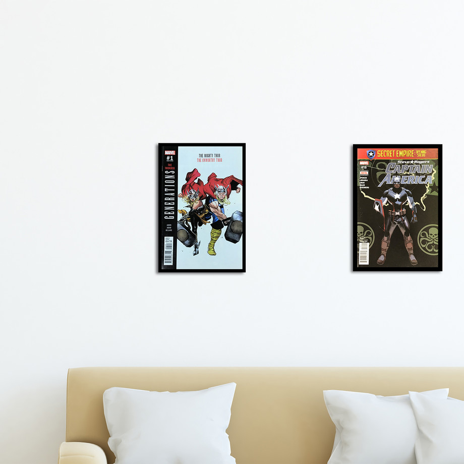 Framed Vintage Comics - Iconic Issues + Legendary Heroes - Touch of Modern