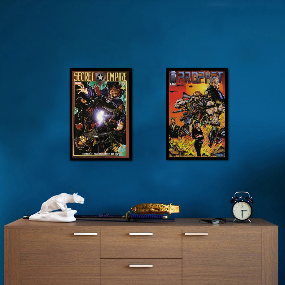 Framed Vintage Comics - Iconic Issues + Legendary Heroes - Touch of Modern