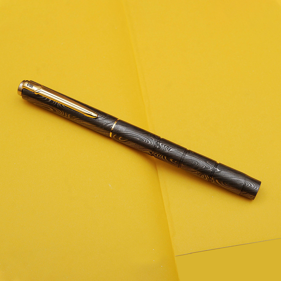 Black Forge - Damascus + Anodized Pens - Touch of Modern