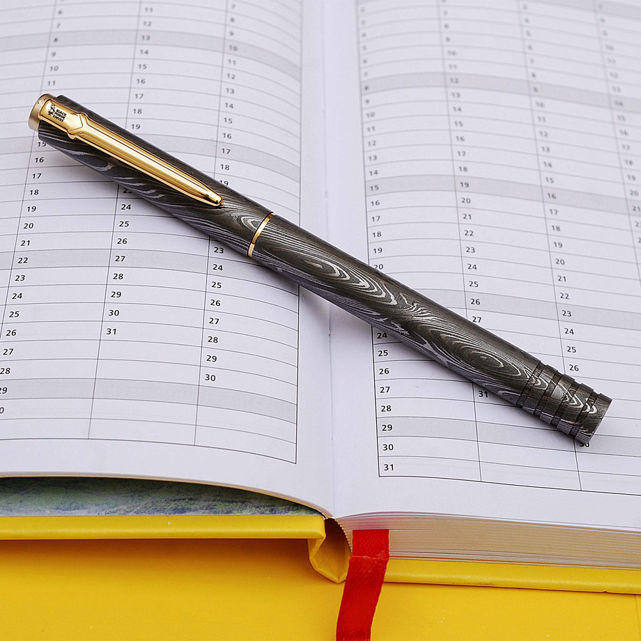 Black Forge - Damascus + Anodized Pens - Touch of Modern
