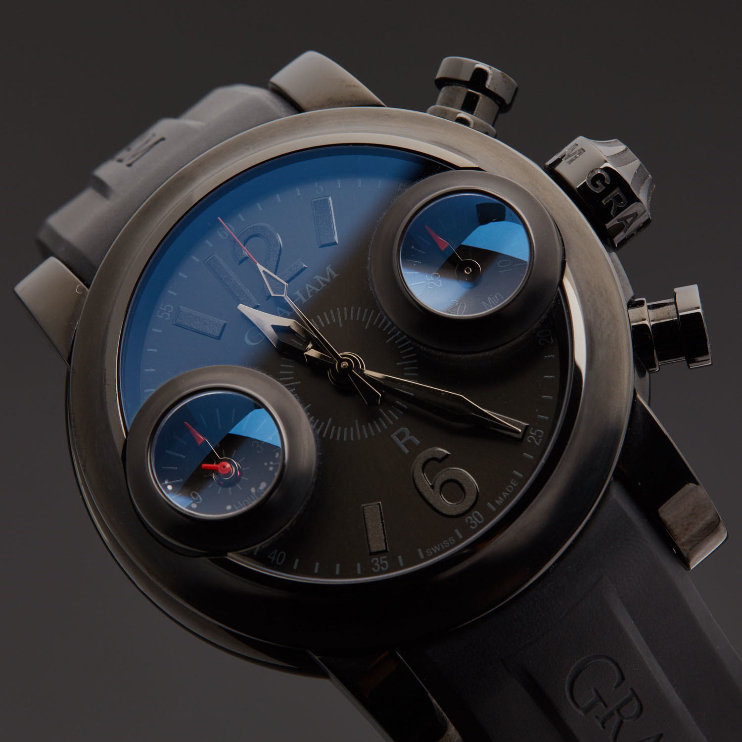 Graham Swordfish Booster Black Chronograph Automatic // 2SWAB.B35R.K06N ...