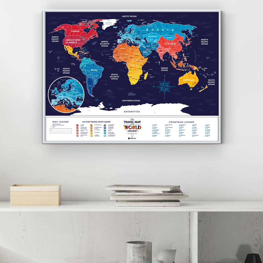 1DEA.me - Scratch Foil World Maps - Touch of Modern