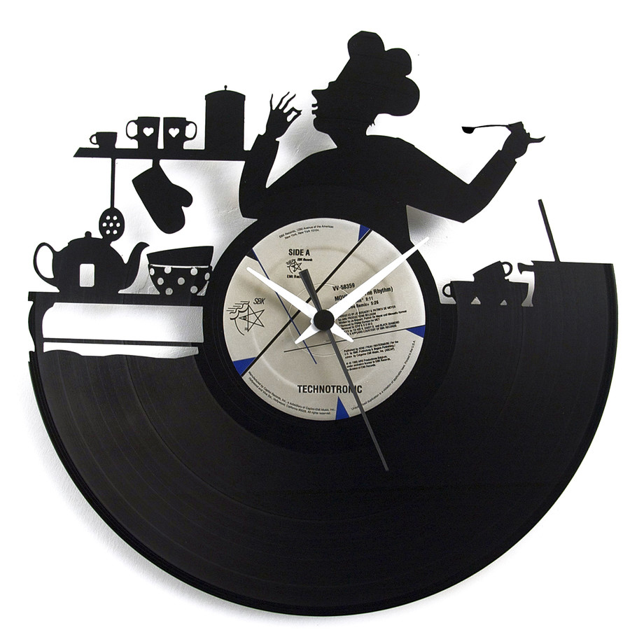 Vinyluse - Laser Cut Vinyl Record Clocks - Touch of Modern