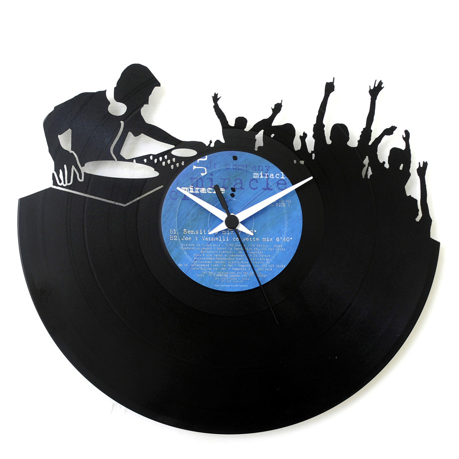 Vinyluse - Laser Cut Vinyl Record Clocks - Touch of Modern