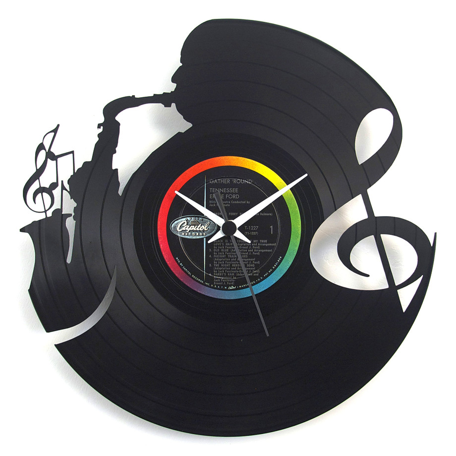 Vinyluse - Laser Cut Vinyl Record Clocks - Touch of Modern