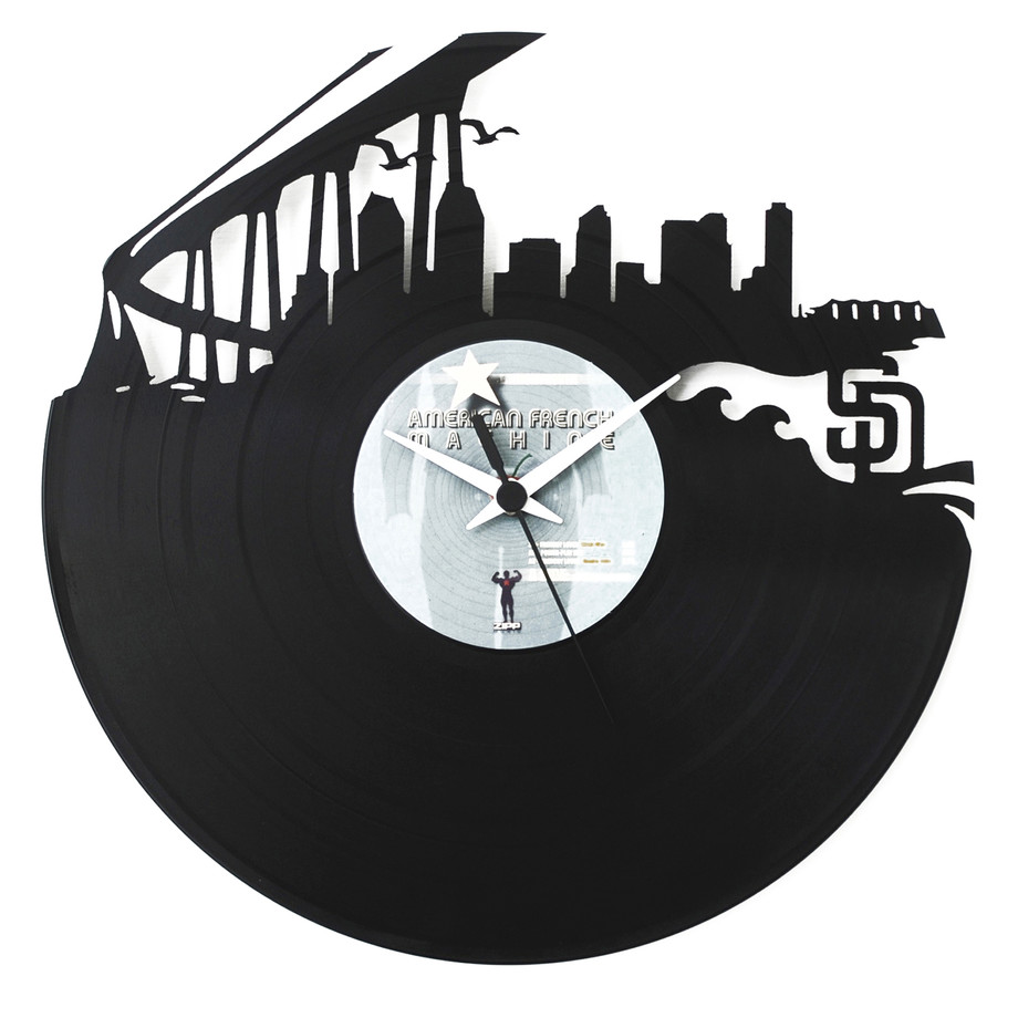 Vinyluse - Laser Cut Vinyl Record Clocks - Touch of Modern