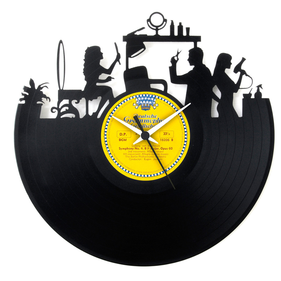 Vinyluse - Laser Cut Vinyl Record Clocks - Touch of Modern