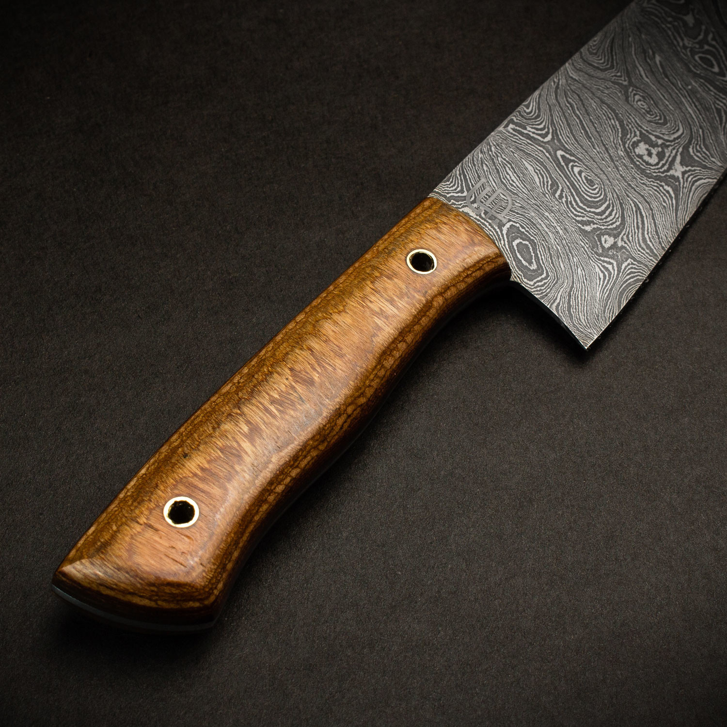Kodiak 8" Damascus Steel Chef Knife with Rosewood Handle - Forseti ...