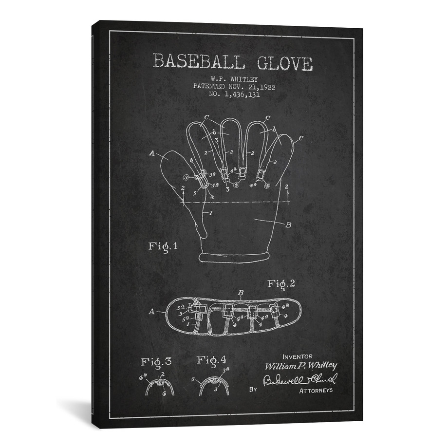 Baseball Patents - History On Canvas - Touch of Modern