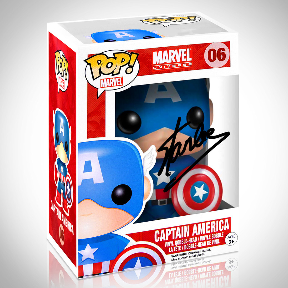Signed Marvel Memorabilia By Rare T Featuring Captain Marvel Touch Of Modern