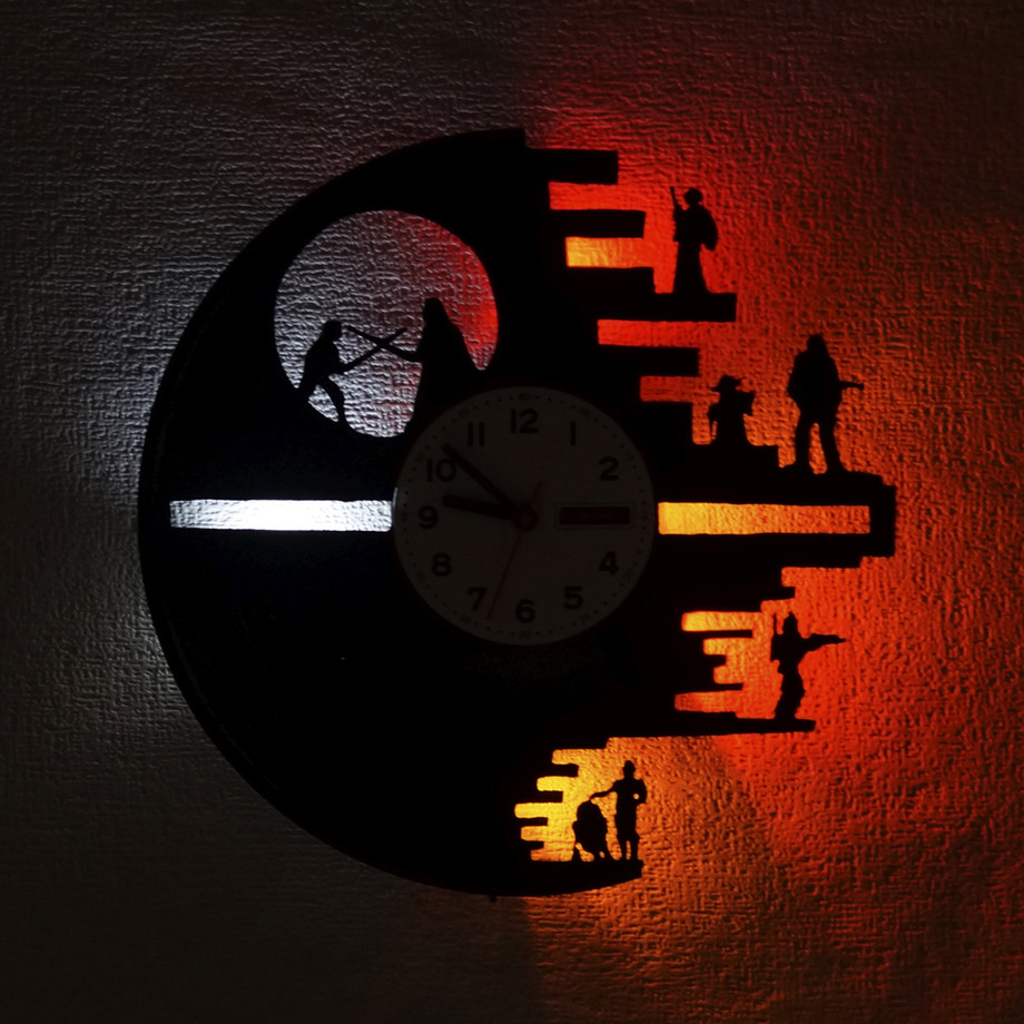 VinylRecordLights - LED Clocks Made From Vinyl Records - Touch of Modern