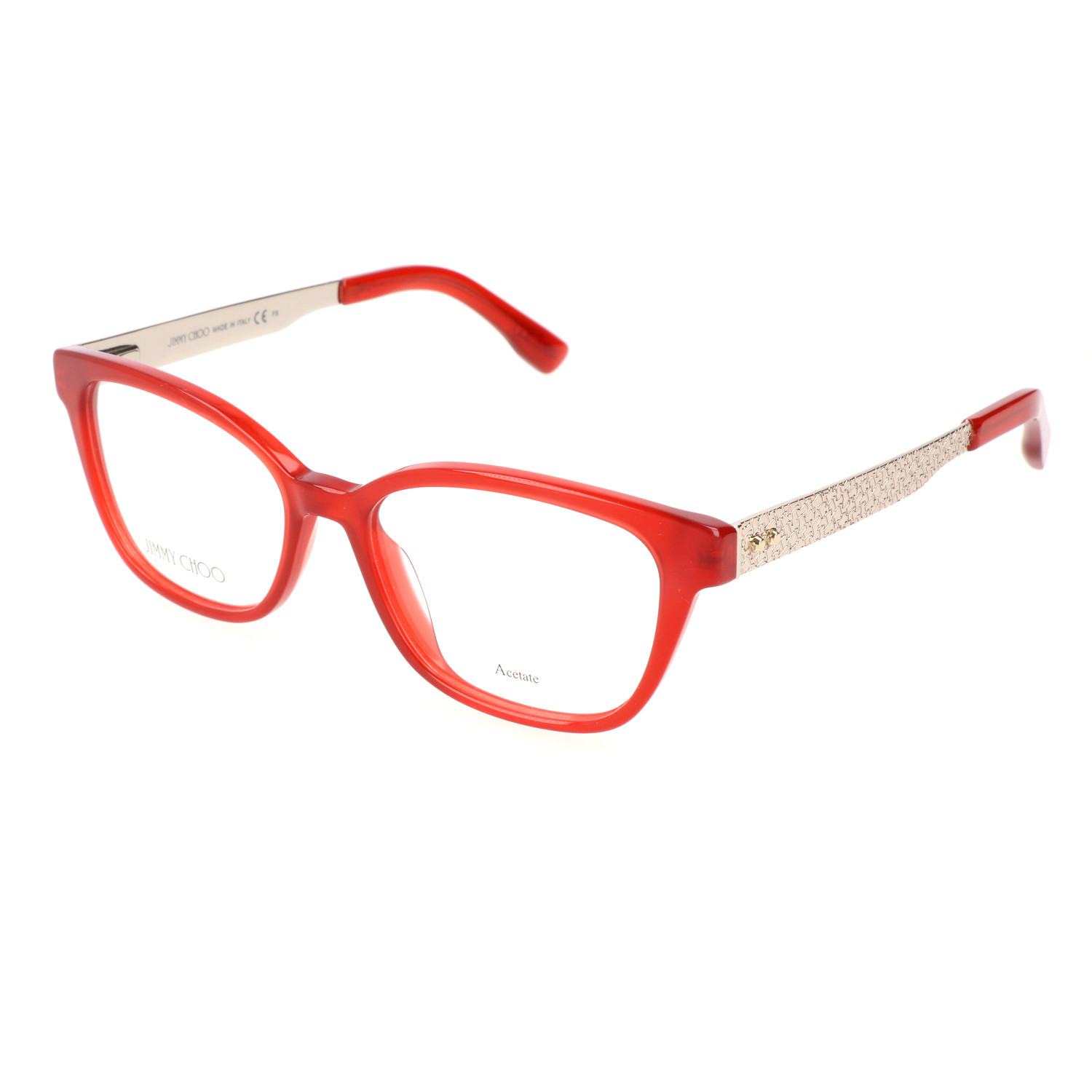 Jc160 Uy5 Optical Frames Burgundy Gold Jimmy Choo Touch Of Modern