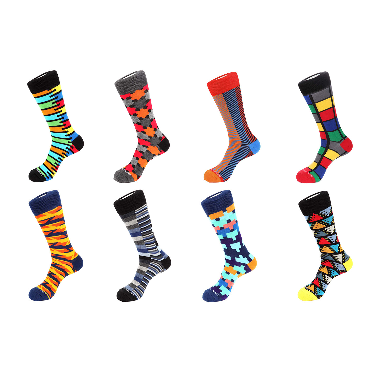 Crew Sock Combo Set // Paul // 8 Pack - Unsimply Stitched - Touch of Modern