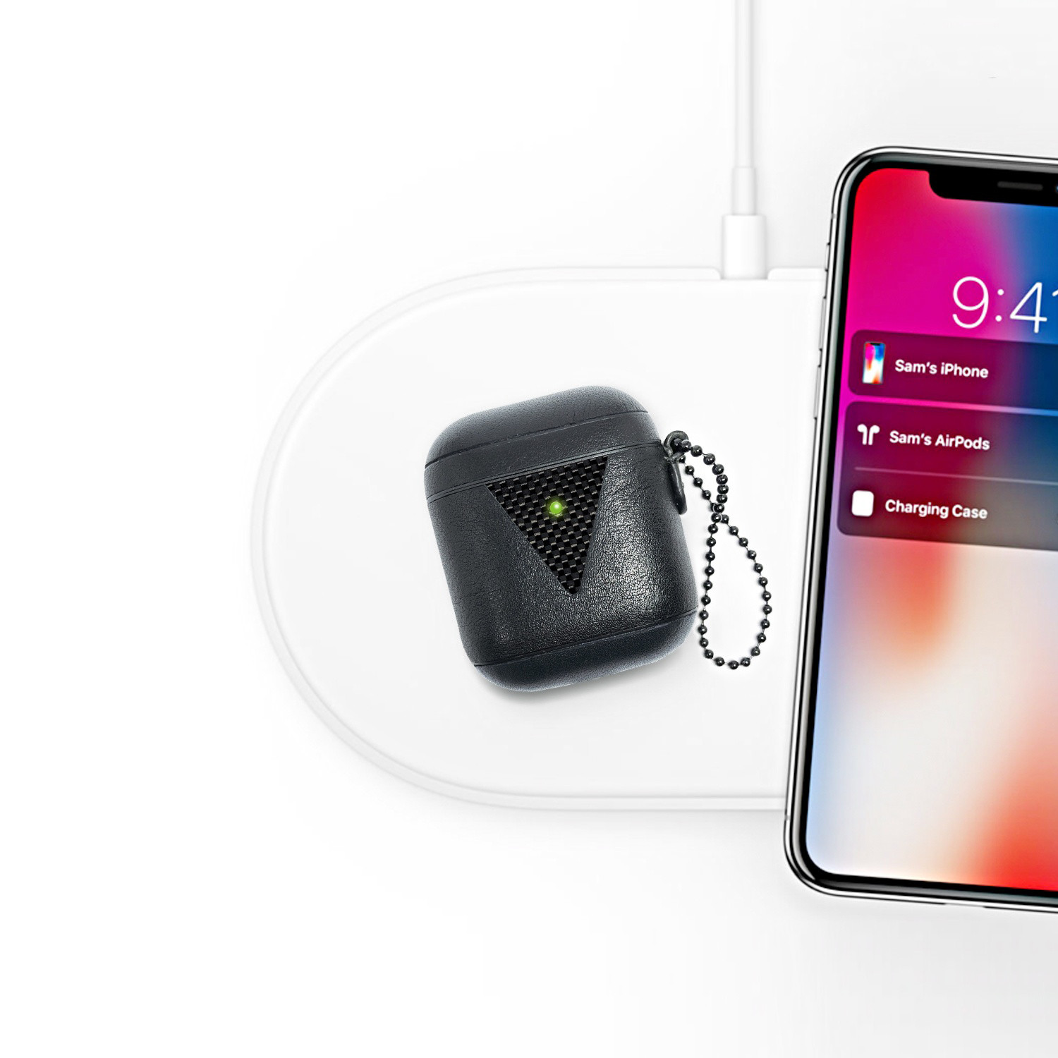 HoverPod Napa + Carbon Fiber AirPods Case // Black - MON CARBONE - Touch of Modern