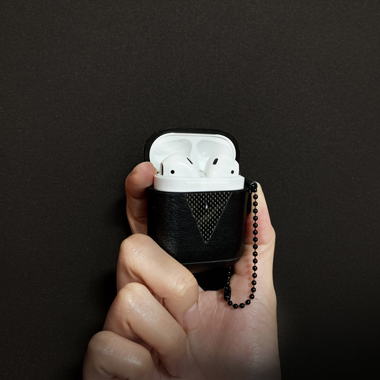 HoverPod Napa + Carbon Fiber AirPods Case // Black - MON CARBONE - Touch of Modern