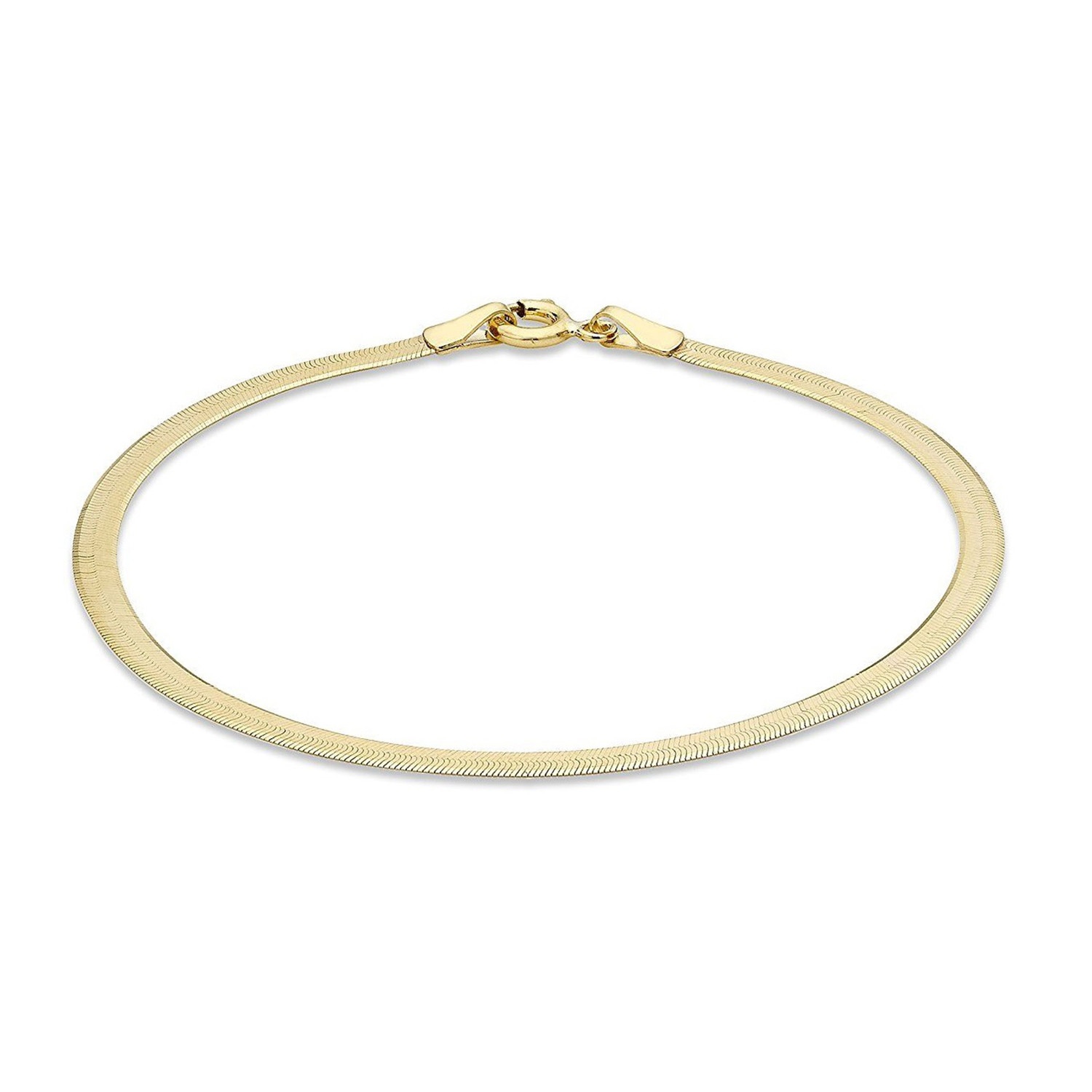 10K Yellow Gold 2.5mm Magic Herringbone Bracelet // 8" - Best Silver ...