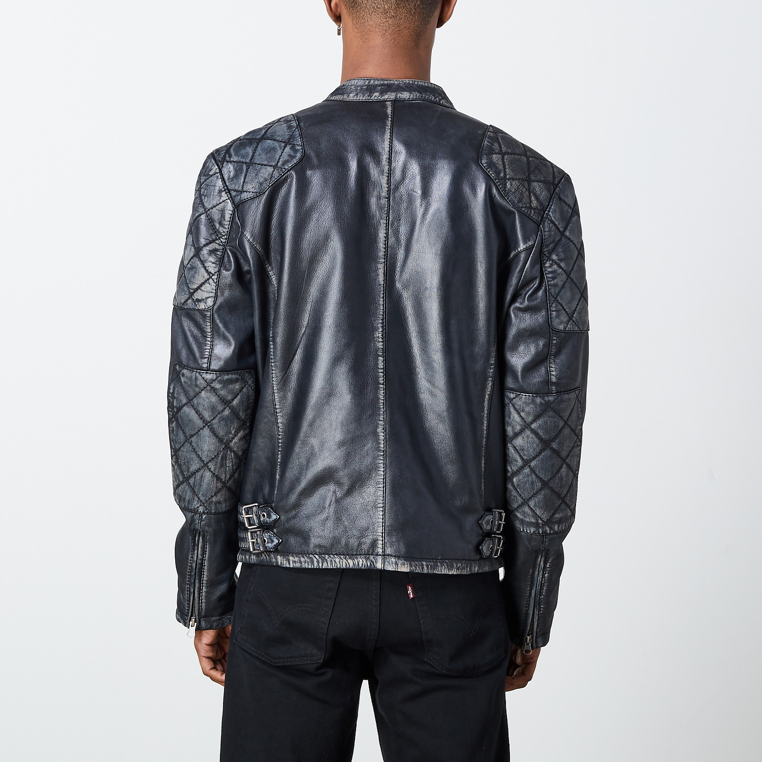 Matteo Leather Jacket // Gray (L) - hElium - Touch of Modern