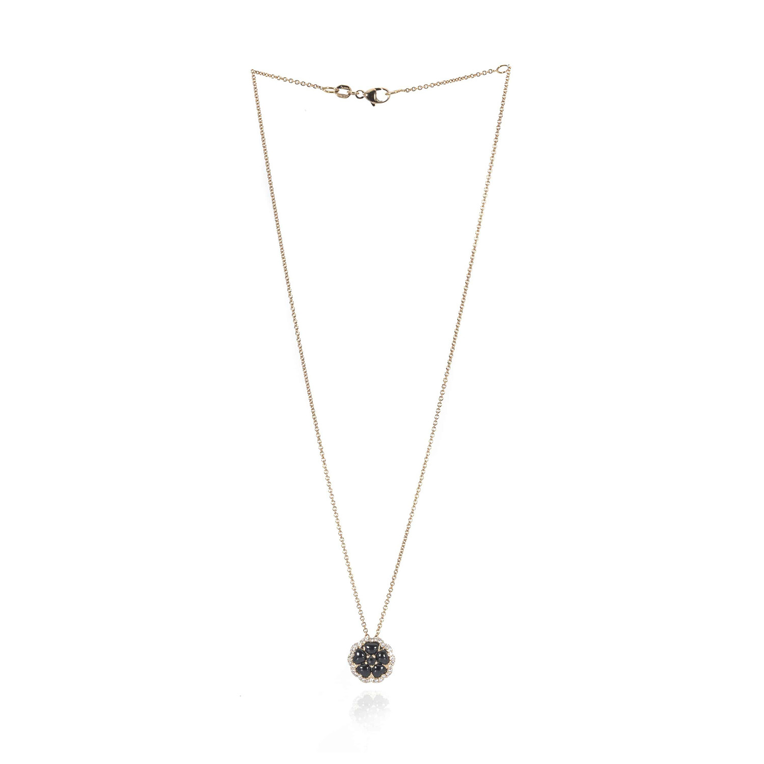 Crivelli 18k Rose Gold Diamond + Onyx Necklace - Crivelli - Touch of Modern