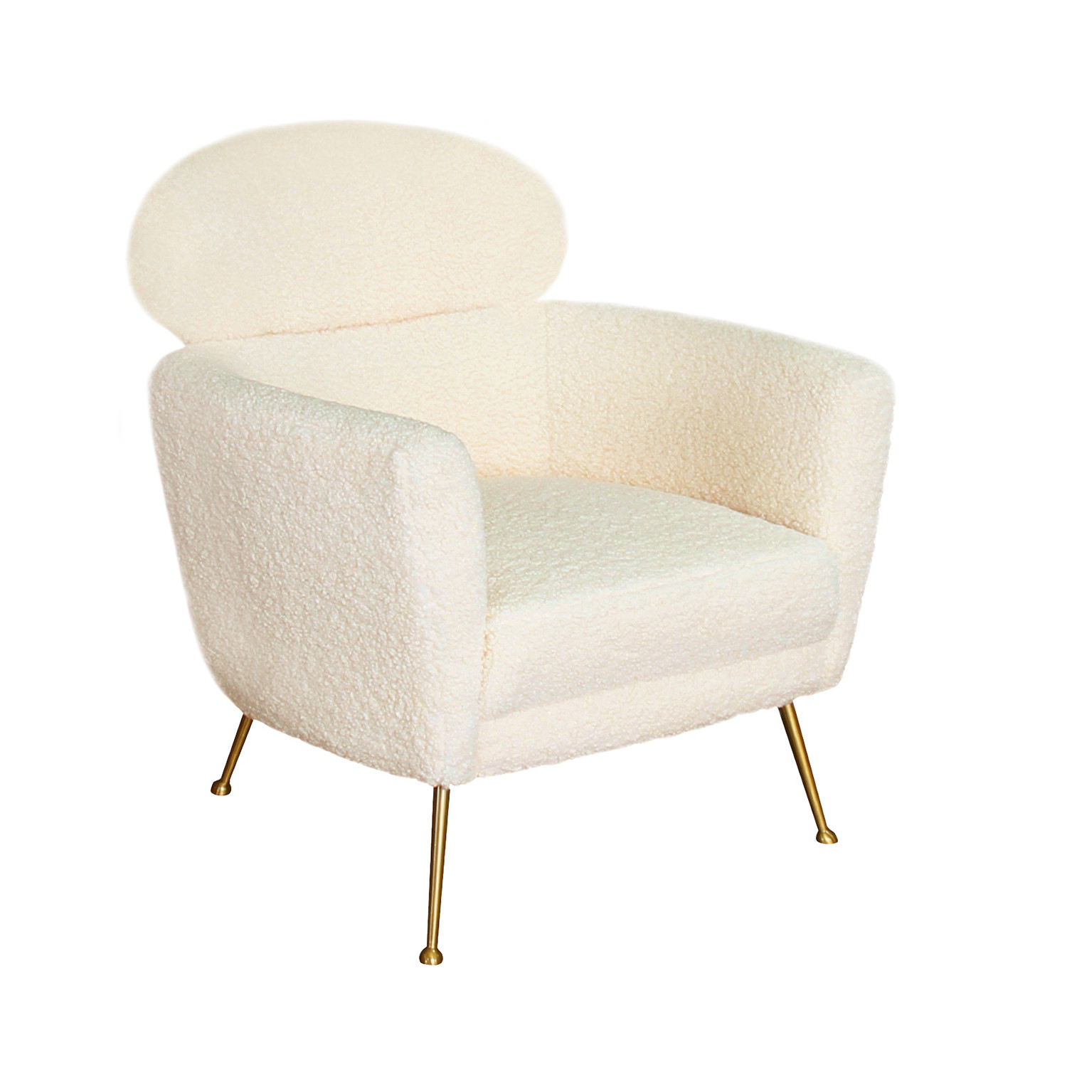 Felice Collection // Modern Soft Accent Chair // Cream - Pasargad ...