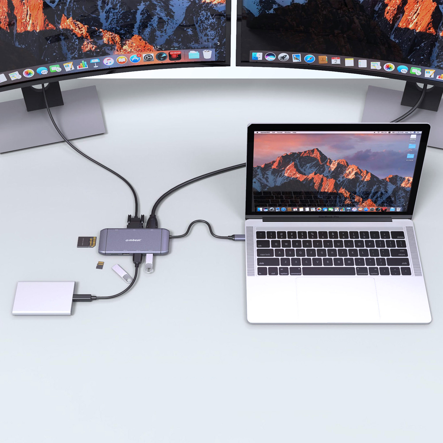 mbeat Elite // X9 // 9-in-1 USB-C Docking Station - mBeat - Touch of Modern