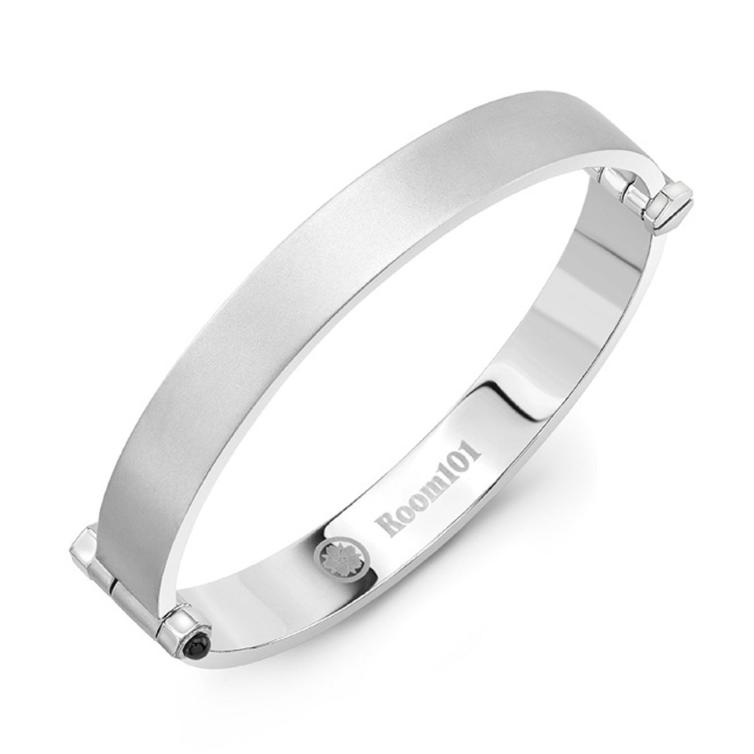 Flat Bangle Bracelet // Silver Matte Finish (7") - ROOM 101 - Touch of ...