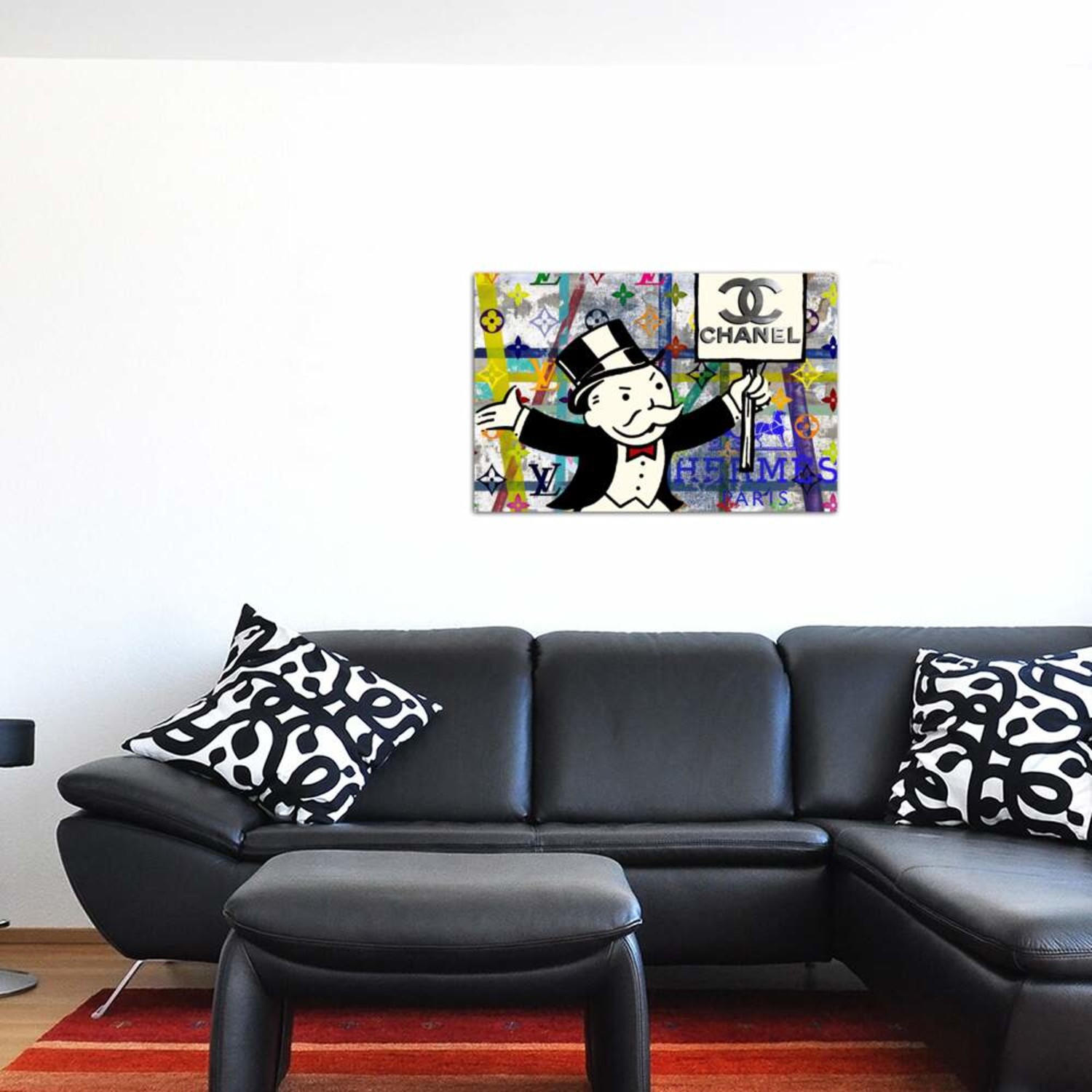 Monopoly Disaster With Chanel // Taylor Smith (26"W x 18"H x 0.75"D ...