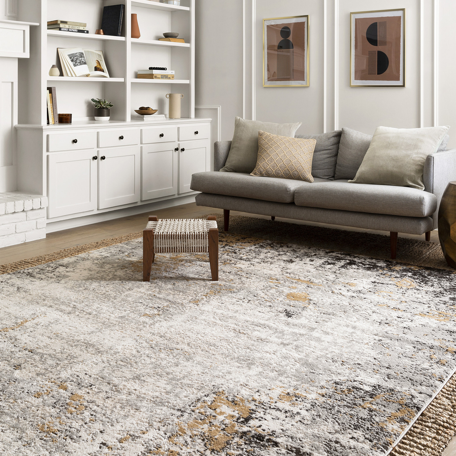 Alchemy Area Rug // Granite + Gold // 9'9 x 13'6 - LOLOI - Touch of Modern