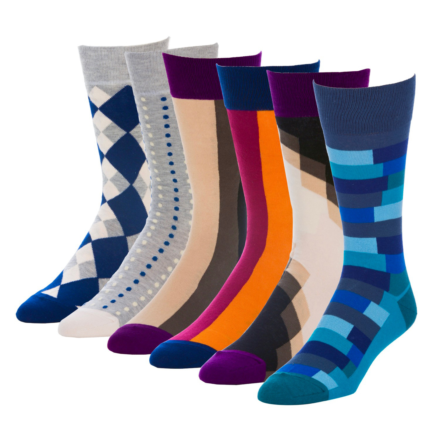Keystone Aristocrat Crew Sock // Pack of 6 - Strollegant - Touch of Modern