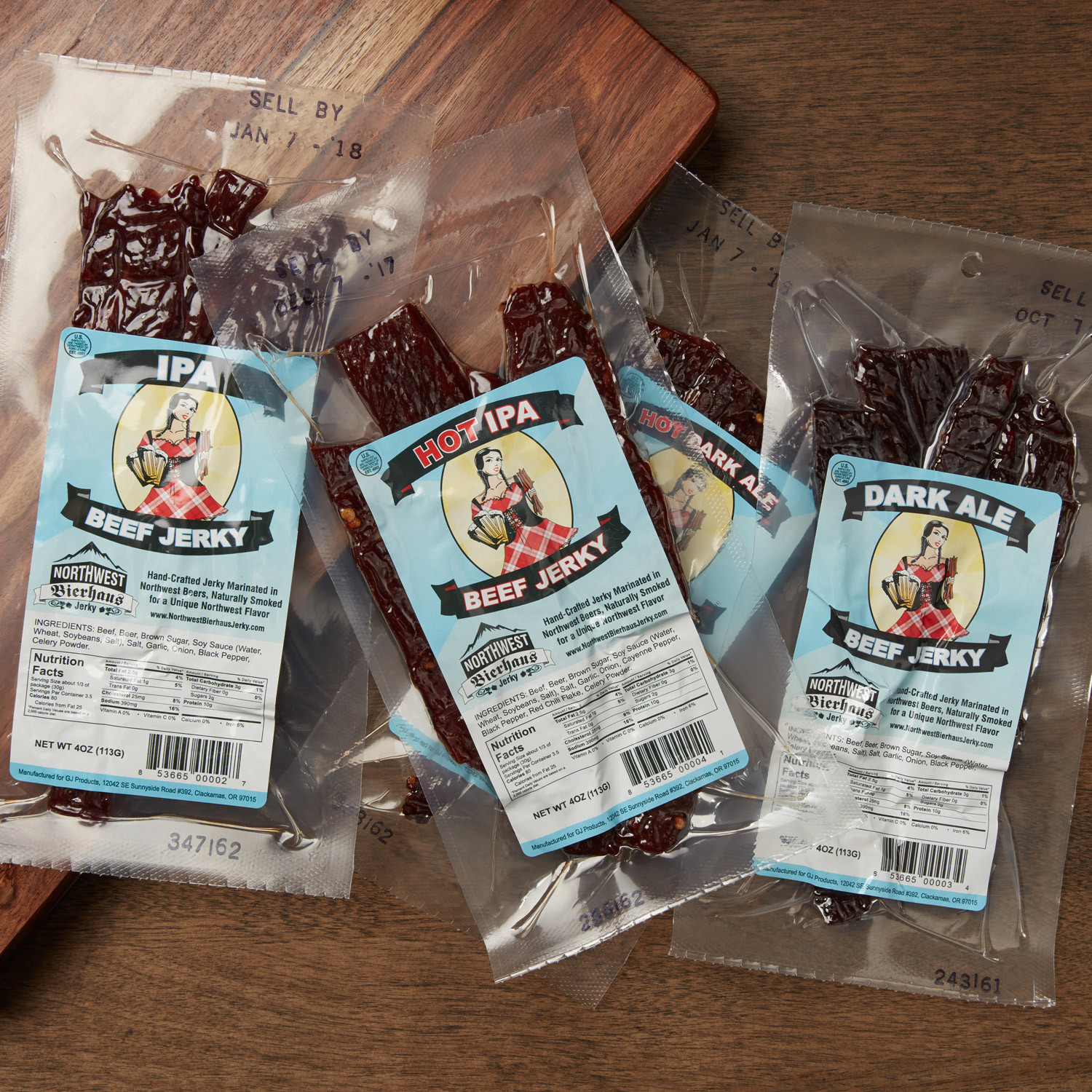 NW Bierhaus and Wine Country Jerky (Set of 7) - Northwest Bierhaus ...
