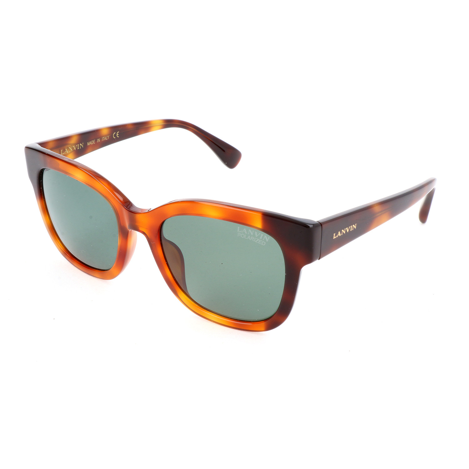 Womens Sln751m Polarized Sunglasses Dark Havana Lanvin Touch Of Modern