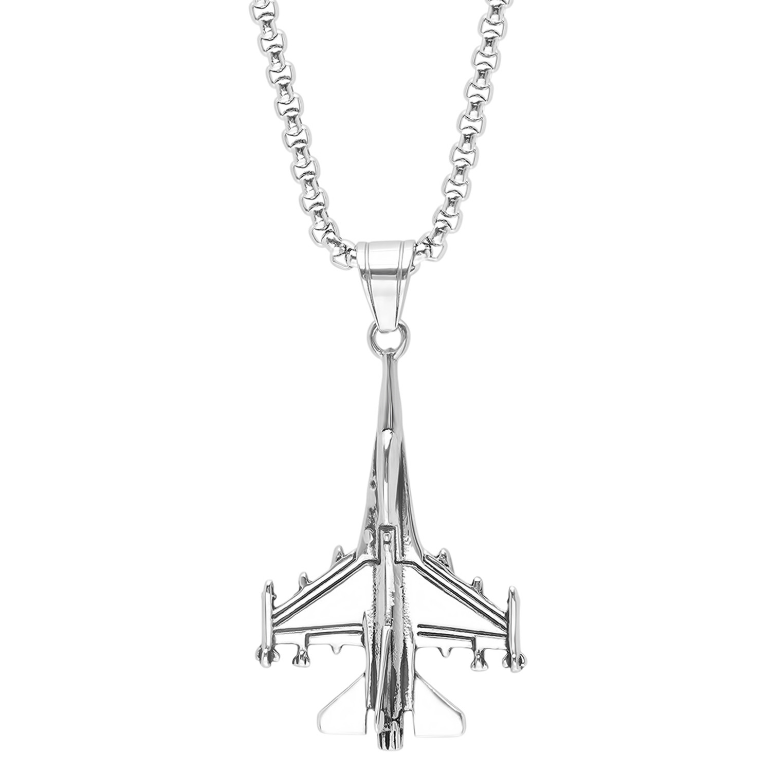 Fighter Jet Pendant // Silver - HMY Jewelry - Touch of Modern